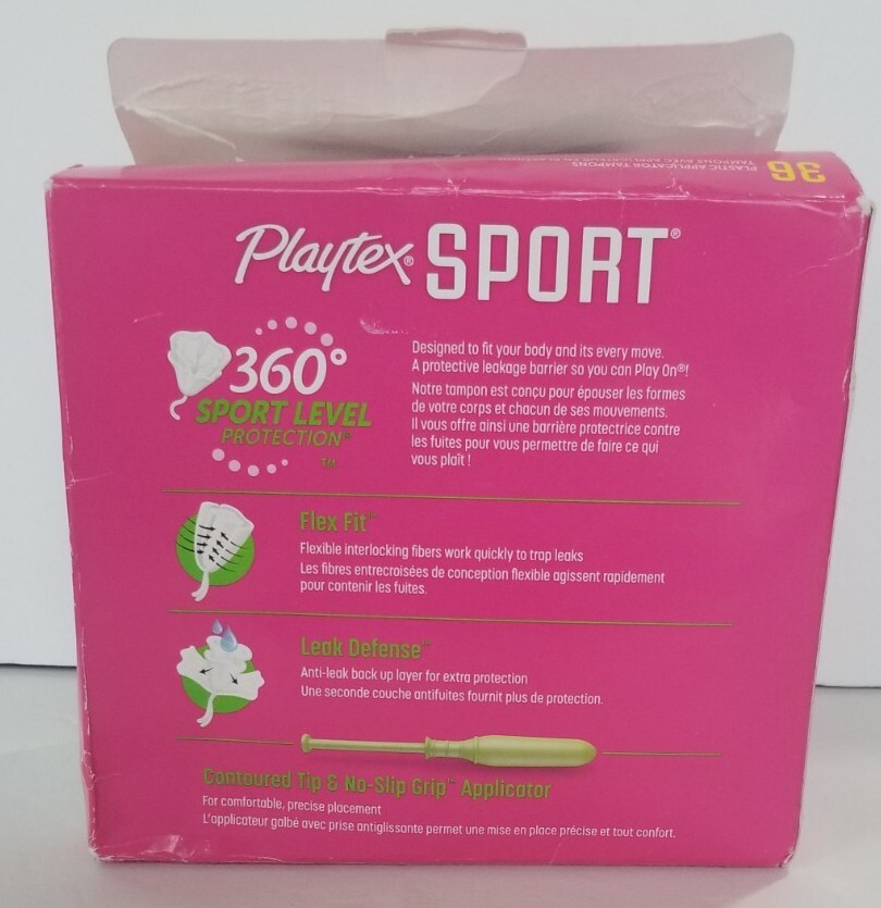 Playtex Femcare Sport Unscented Super Plus Tampons 36ct for sale online ...