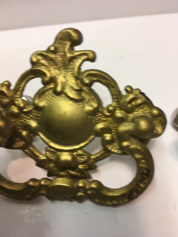VINTAGE SINGER TREADLE SEWING MACHINE SOLID CAST BRASS DRAWER PULLS | eBay