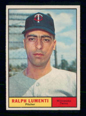 1961 TOPPS BASEBALL # 469 RALPH LUMENTI INV J8482 | eBay