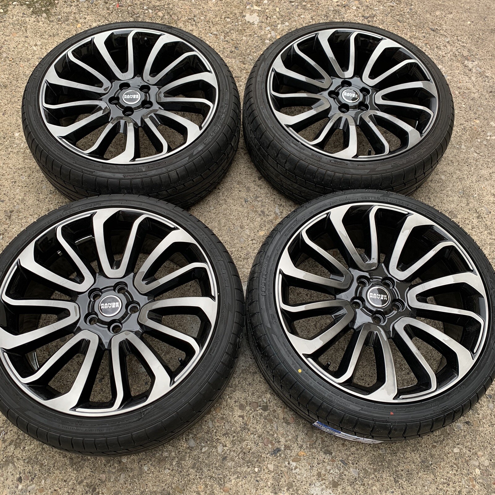 GENUINE RANGE ROVER TURBINES 22 INCH VOGUE CK5M-1007-AB ALLOY WHEELS ...