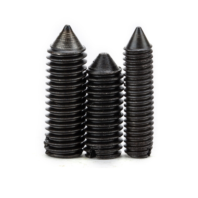 Black Steel Slotted Set Screws With Cone Point M2 M2.5 M3 M4 M5 M6 M8 ...