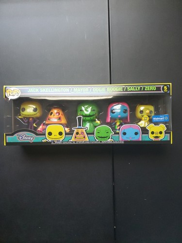 Funko Pop Disney NBC Jack Mayor Oogie Sally Zero 5 Pack GITD Walmart ...
