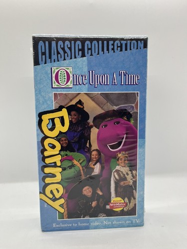 Barney Once Upon a Time (VHS, 1996) White Tape Vintage Classic ...