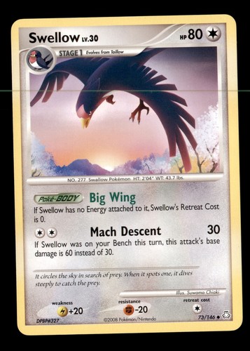 Pokemon Card Swellow LV.30 Legends Awakened 73/146 NEAR MINT Non-Holo ...