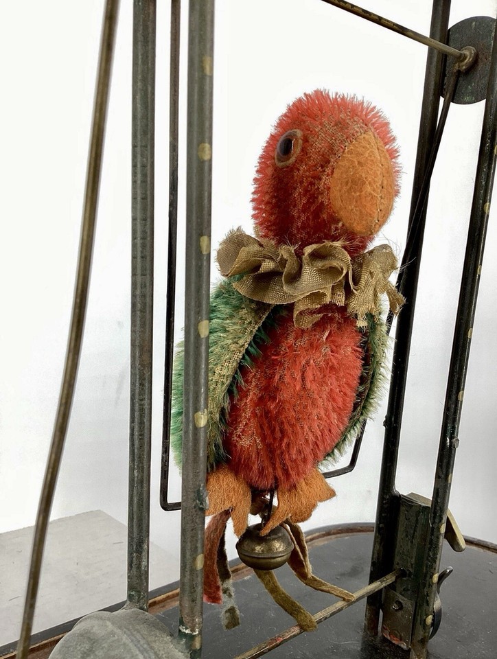 Antique AUTOMATON CLOCKWORK TOY PARROT Mechanical Windup | eBay