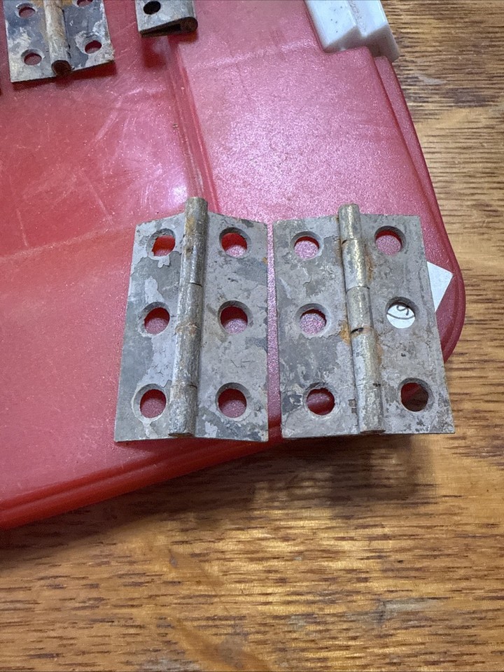 38 Antique Vintage Cabinet Door Hinges Narrow Classic Solid Brass Big ...