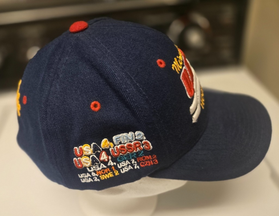 1980 Miracle on Ice USA Hockey Hat Zephyr Blue OSFM Team USA Olympics ...