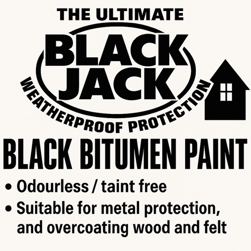 Everbuild 901 Black Bitumen Paint 1L Black Jack Weatherproof Metal ...