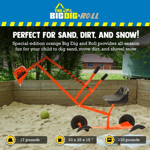 The Big Dig and Roll Special Edition Sandbox Sand Digger Excavator ...