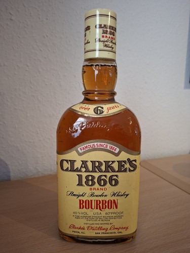 Clarke's 1866 Brand Straight Bourbon Whiskey aus Nachlass | eBay.de