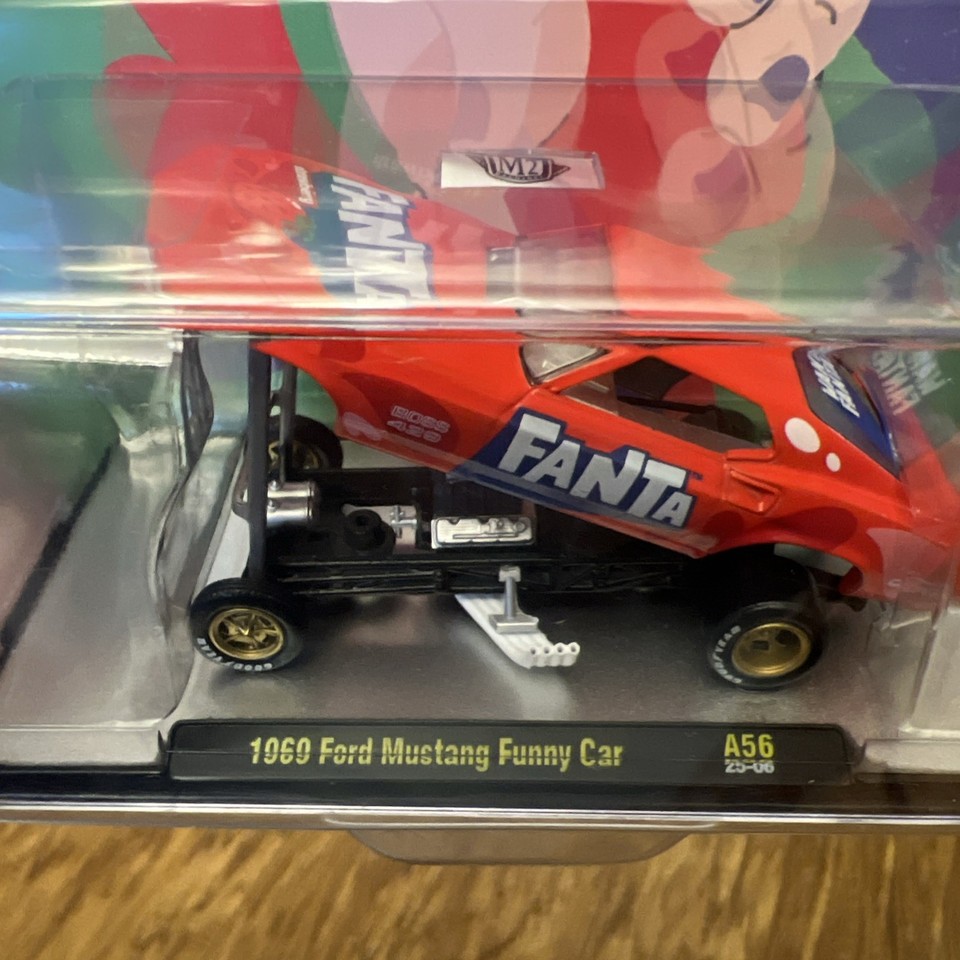 M2 Machines CHASE Coca-Cola FANTA 1969 Ford Mustang Funny Car A56 | eBay
