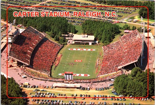 Postcard Carter Stadium Raleigh Aerial View North Carolina C46 | eBay