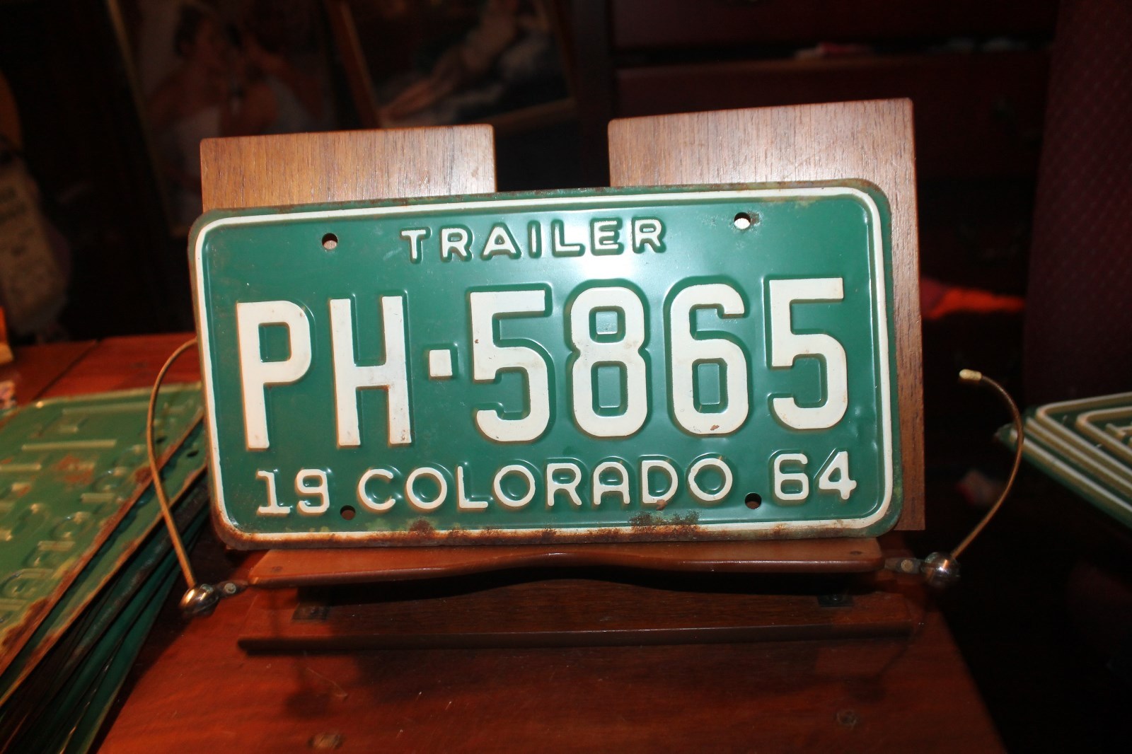 Colorado License Plate 1964 Trailer PH-5865 | eBay