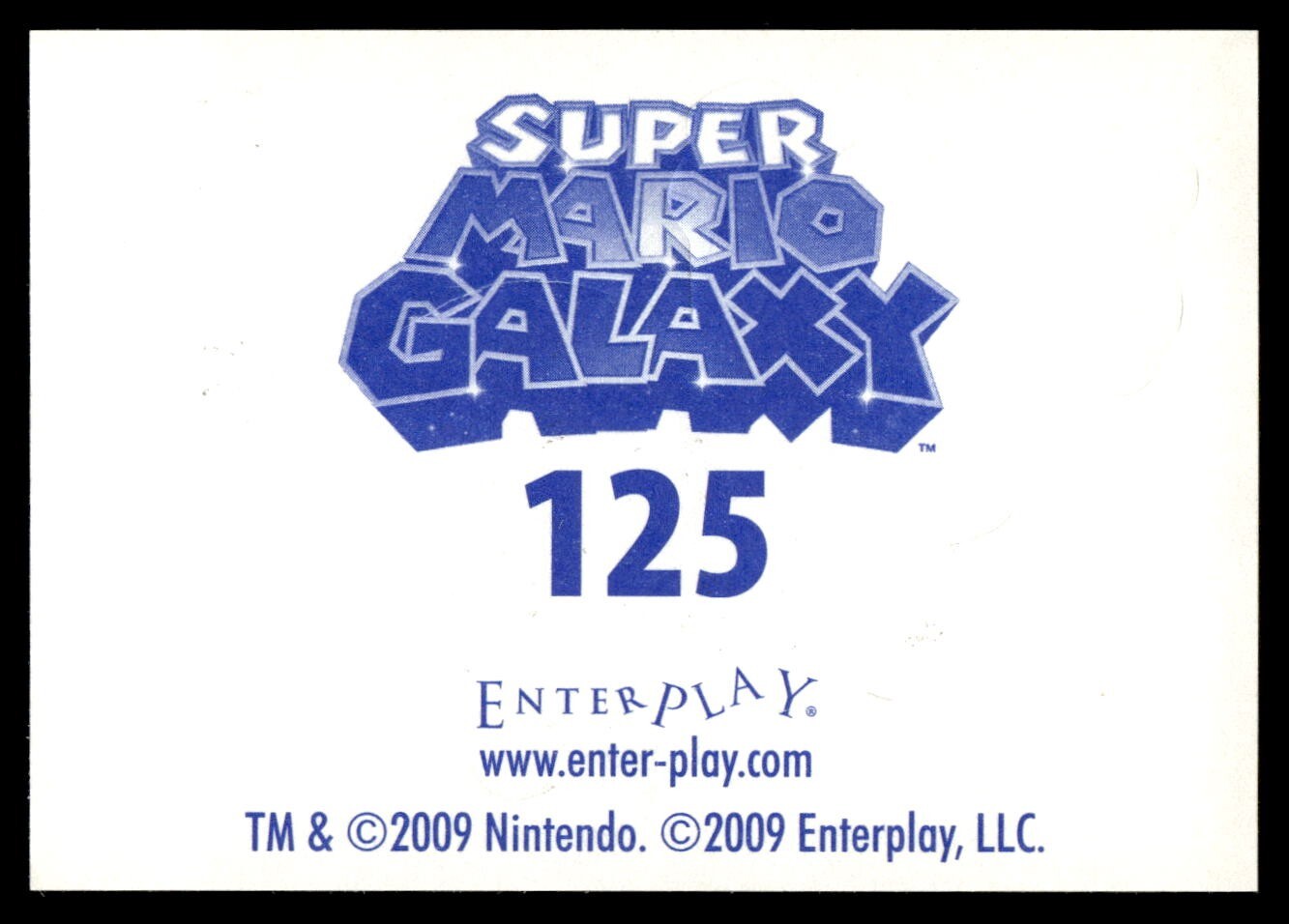 2009 Nintendo Enterplay Super Mario Galaxy sticker #125 Mario/Luma | eBay