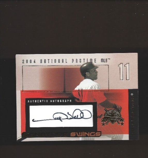 2004 Gary Sheffield Fleer National Pastime Sig Swings Auto #SSA-GS ...