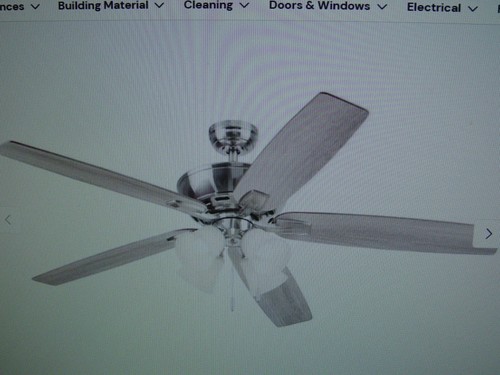 Harbor Breeze Macon Bay 62-in Brushed Nickel Indoor Ceiling Fan with ...