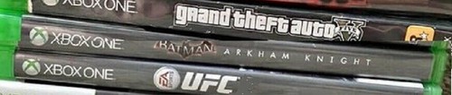 Lot of 3- Grand theft auto V, Batman Arkham Knight, UFC 3