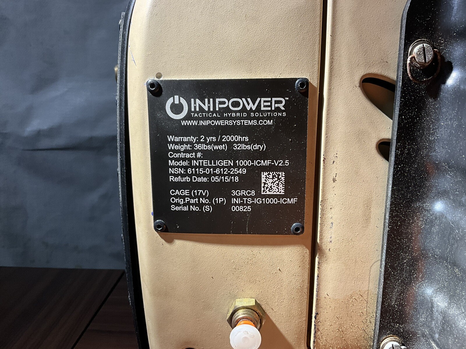 Ini Power IntelliGEN Flex-Fuel Generator IG1000-ICMF 49 Hours w/ Tool ...