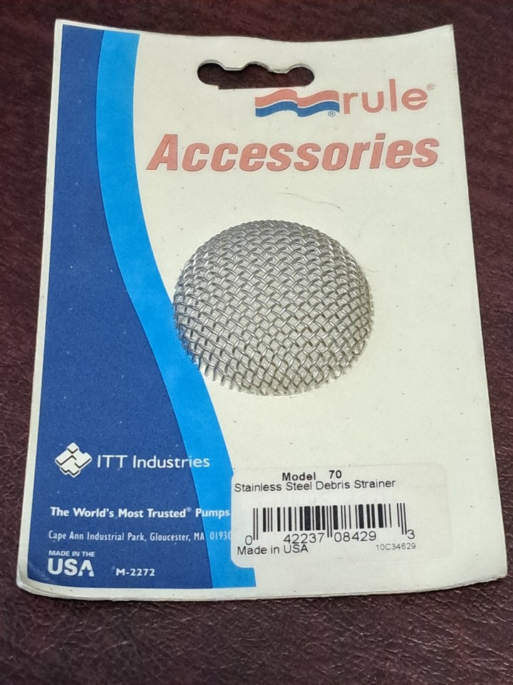 Rule Accessories Stainless Steel Debris Strainer Model 70 | eBay