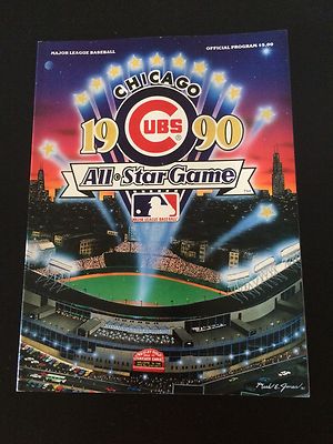 1990 MLB All-Star Game Program Baseball Wrigley Field Chicago Cubs Book ...