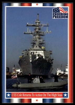 2001 Topps Enduring Freedom #73 USS Cole Returns To Action On The High ...