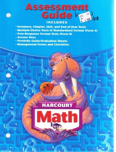 HARCOURT MATH: ASSESSMENT GUIDE, GRADE 3 By Harcourt School Publishers ...