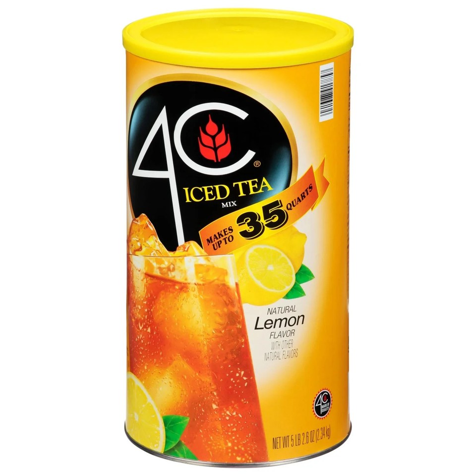 4C Lemon Iced Tea Mix, 82.6 oz-Refreshing Citrus Flavor, (2 Pack) | eBay