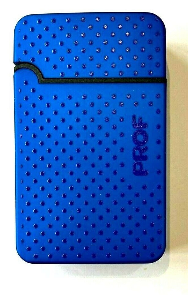 PROF WINDPROOF LIGHTER SMART DOTS BLUE TURBO JET FLAME REFILLABLE 4 ...