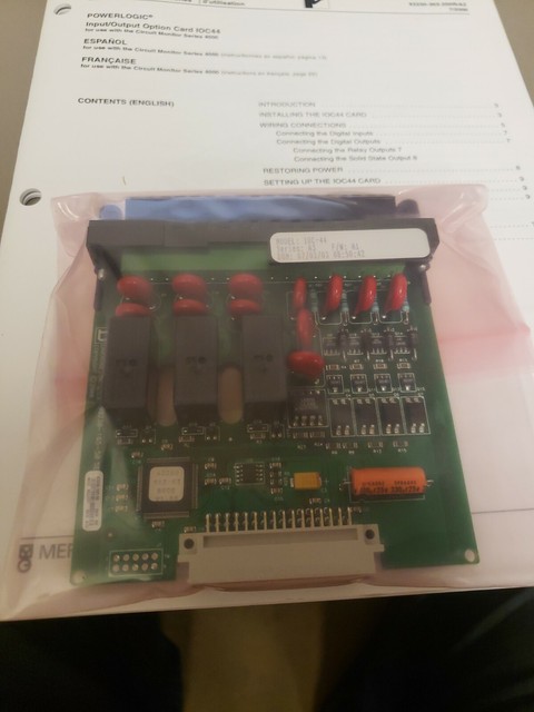 Schneider Square D Power Logic Ioc44 Input/output Option Card Module ...
