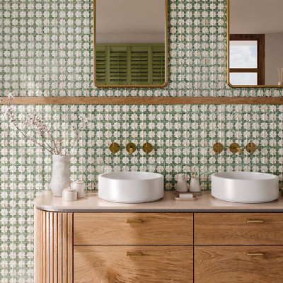 Cut Tile Sample: Amara Moroccan Emerald Green 31 x 56cm Wall Tiles | eBay