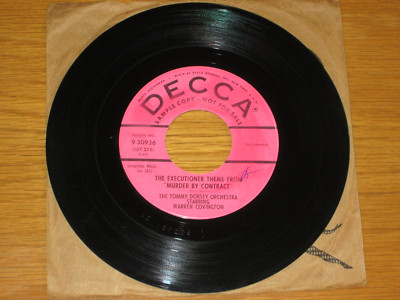 PROMO POP / MOVIE 45 RPM - TOMMY DORSEY - DECCA 30936 - "THE ...