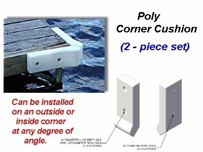 12” Marine Boat Dock Corner Guard Cushion Fender Bumper (2-piece set ...