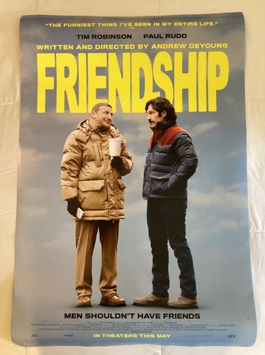 A24!!! Paul Rudd In FRIENDSHIP (2025) Orig 27x40 DS Theatrical Movie ...