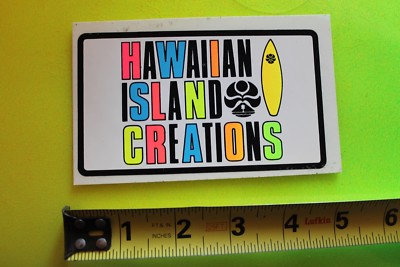 HIC Hawaiian Island Creations Surfboards Neon Rainbow Vintage Surfing ...
