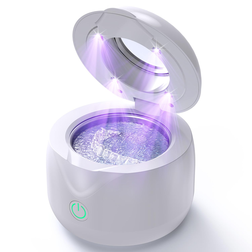 Ultrasonic Retainer Cleaner - UV Dental Cleaning Pod Night Guard ...