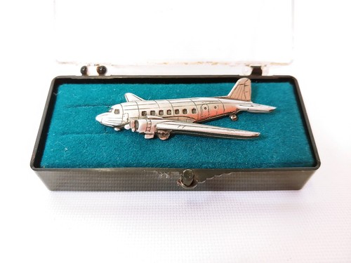 Vintage Airplane Turbo Prop Plane Pin Douglas DC3 - 2" Length | eBay