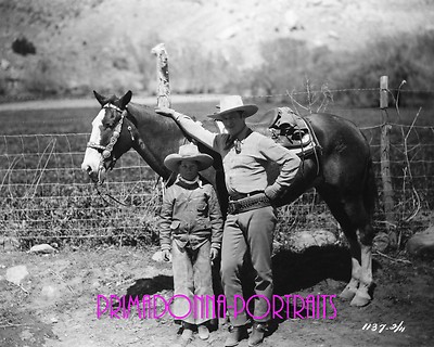 JACK HOLT & TIM HOLT 8X10 Photo RARE Handsome Father & Son Cowboys ...