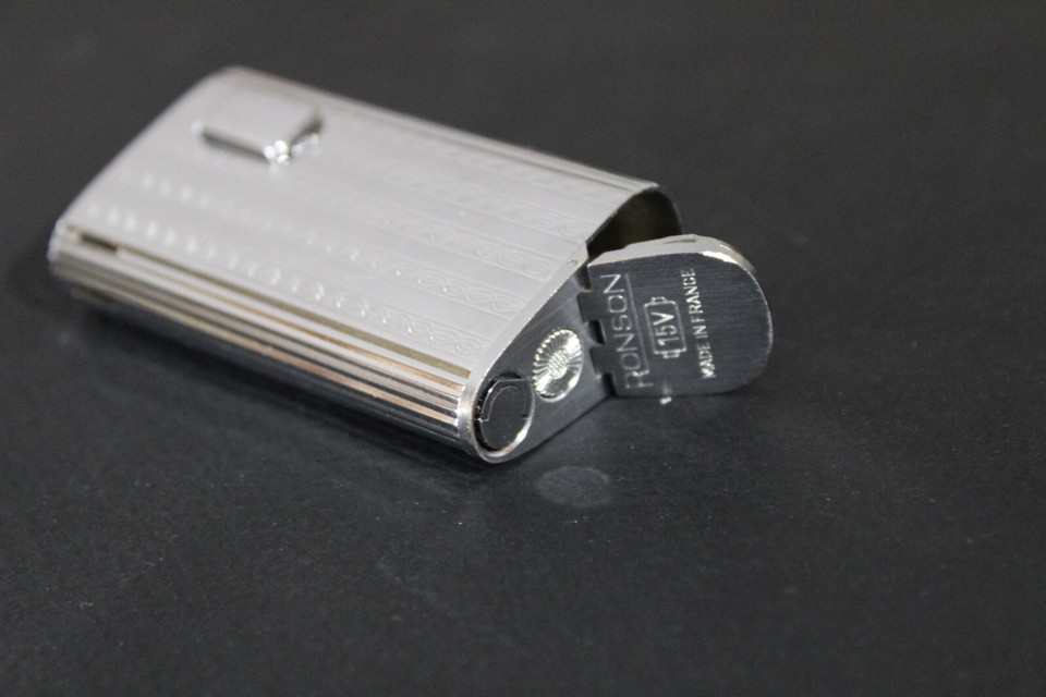 Vintage Gas Lighter "RONSON Electronic 7" Chrome Plated-made in France ...
