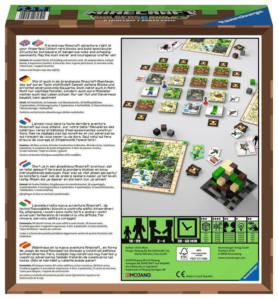 Ravensburger Minecraft Builders Biomes - Engaging Strategy Board Game ...