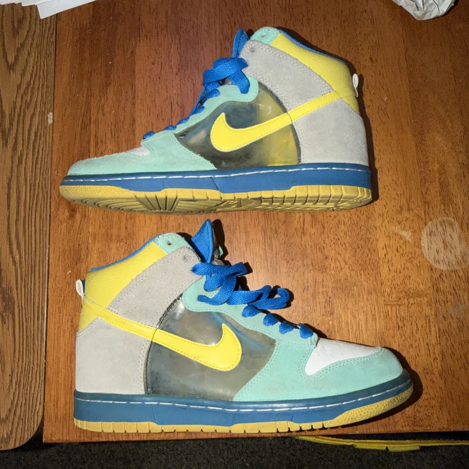 Nike Dunk 6.0 High Mint Yellow Translucent W for sale | eBay