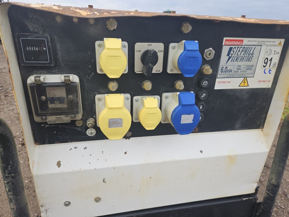 Stephill Ssd6000 Diesel Generator 6kva 240v 110v | eBay UK