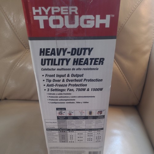 Hyper Tough Black 750w-1500w Heavy Duty 2-Setting Utility Heater NEW | eBay
