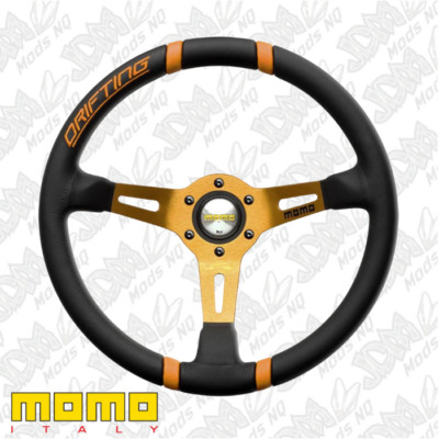 MOMO Drifting Black/Orange Steering Wheel 350mm VDRIFT35NEARR | eBay