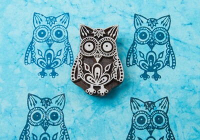 OWL Wooden printing blocks Wooden Block Stamp blocks wooden blocks ...