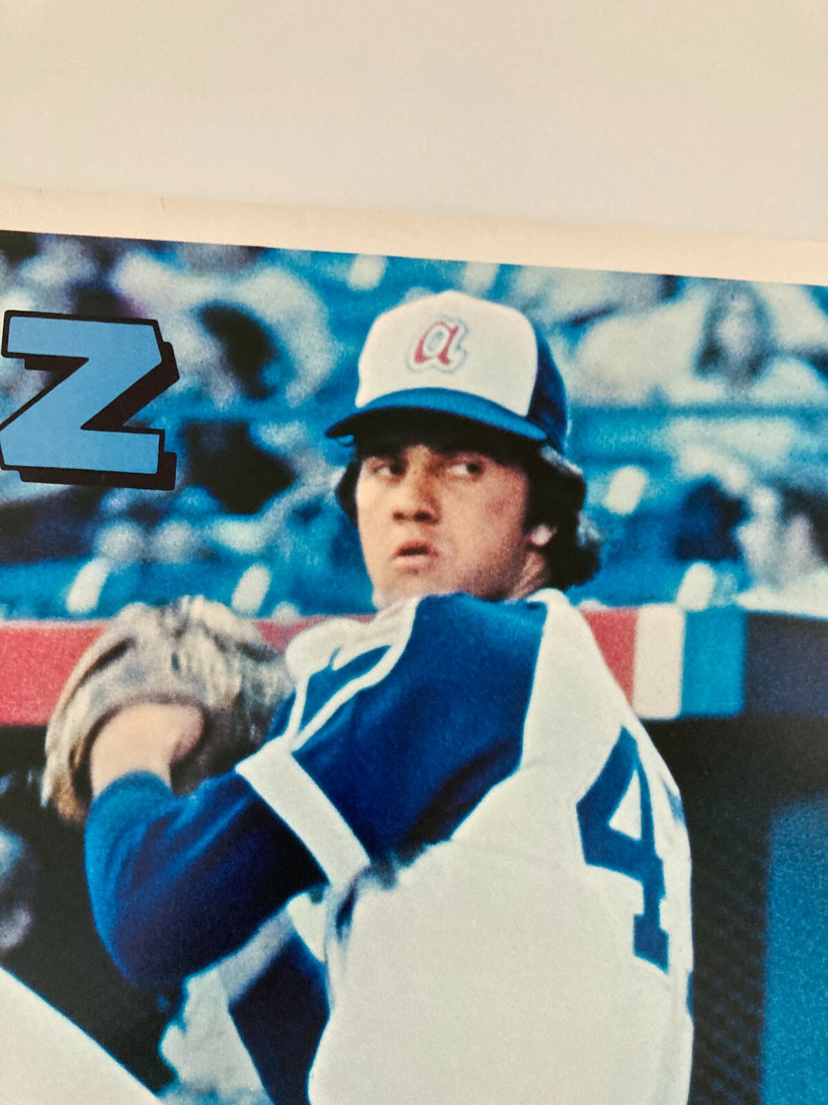 Vintage 1974 Atlanta Braves Pitcher Buzz Capra Poster - Still Rolled Up ...