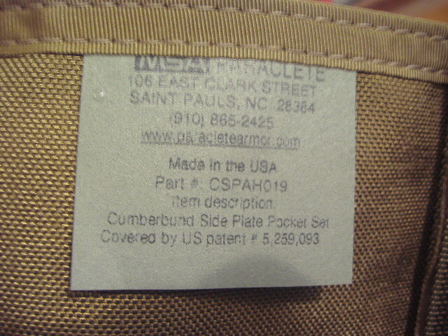 New U.S. Military~MSA Paraclete Armor~Plate Carrier~Side Plate Pouch ...