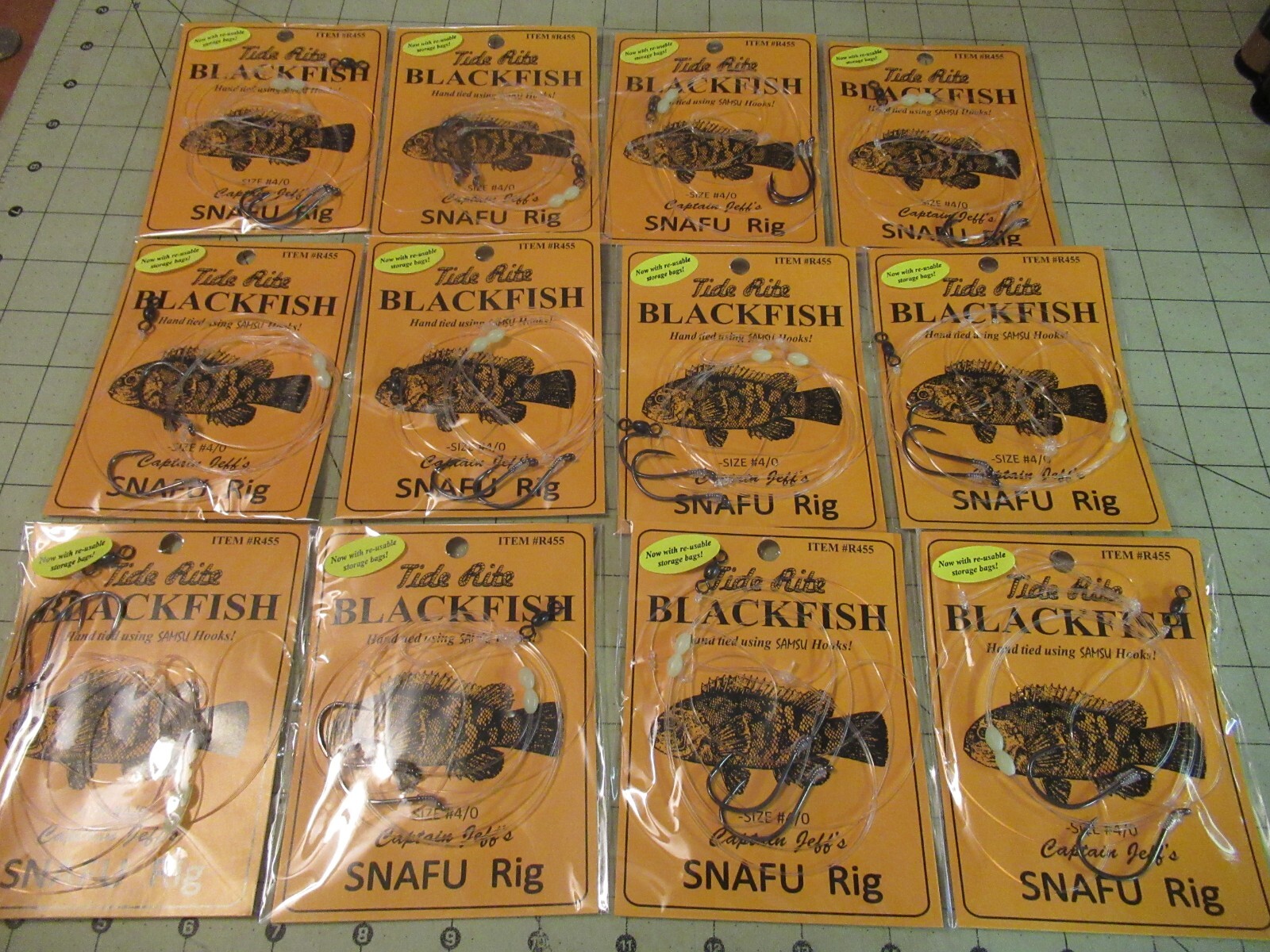 12 SNAFU RIGS BLACKFISH TAUTOG RIG CAPTAIN JEFFS SNAFU 2 HOOK RIG ...