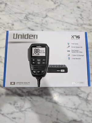 Uniden X76 Compact UHF CB with Dual Speakers & LCD Display | eBay