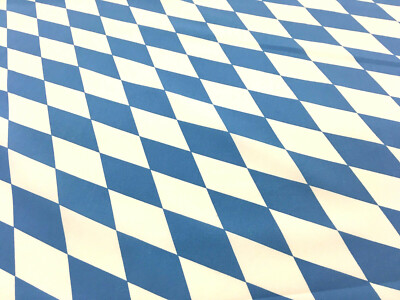 Baumwollstoff Bayernraute 0,5 m x 140 cm Bayrische Raute Bayern blau ...