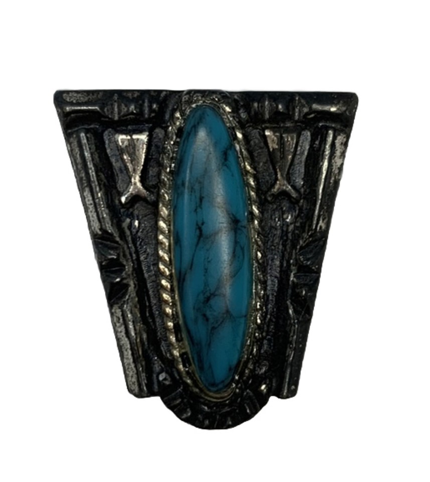 VTG SILVEL Bolo Tie Clip Pin Native American Design Nickel Silver ...